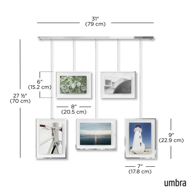 Exhibit Wall Picture Frames, Set of 5 – Umbra Europe